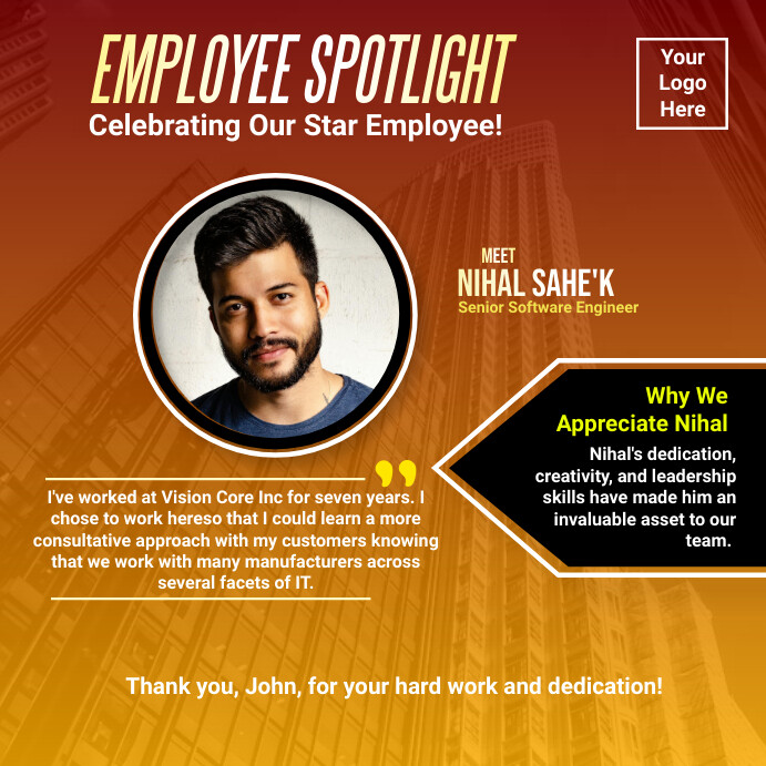 Plantilla de Professional Celebrating Our Star Employee Of | PosterMyWall