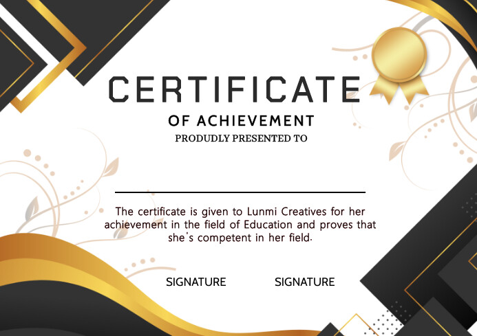 Professional Certificate A4 Template | PosterMyWall