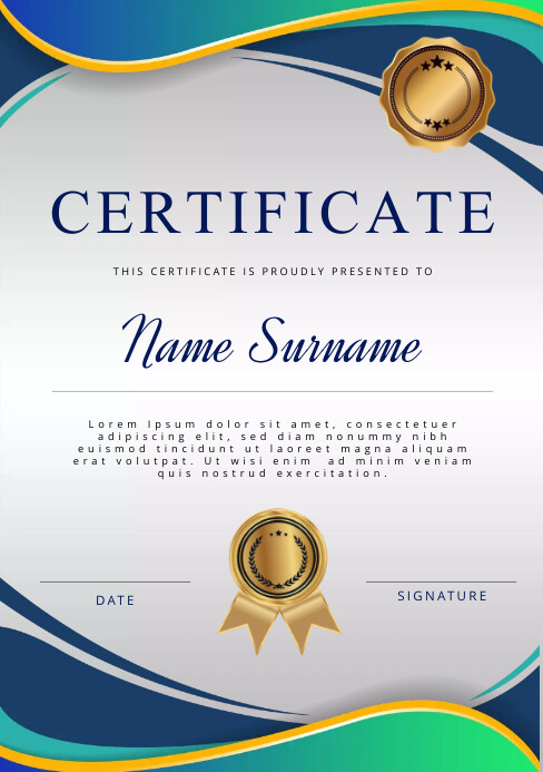PROFESSIONAL CERTIFICATE Template | PosterMyWall