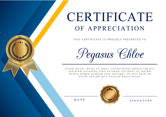 Copy of PROFESSIONAL CERTIFICATE | PosterMyWall