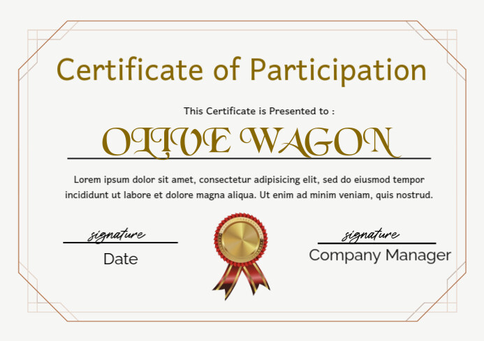 Copy of Professional Certificates Template Design A4 | PosterMyWall