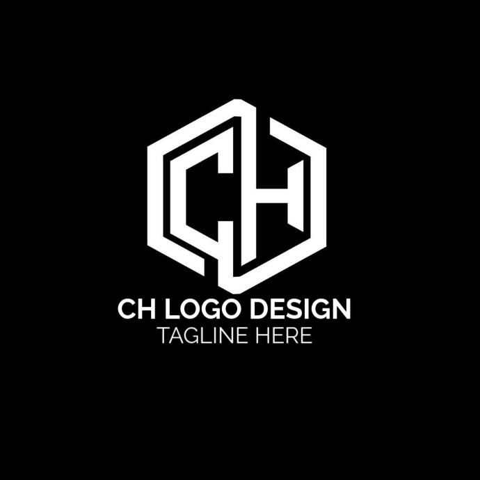 Copy of Professional Ch Letter Logo Design Logo | PosterMyWall