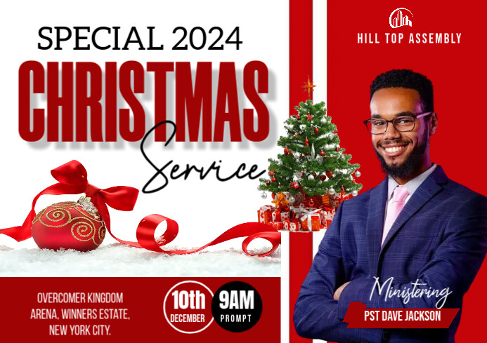 Professional Christmas A2 Template | PosterMyWall