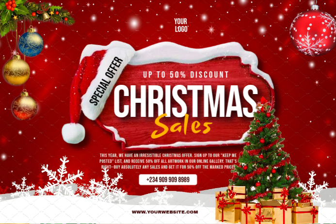 Professional Christmas Day Poster Template | PosterMyWall