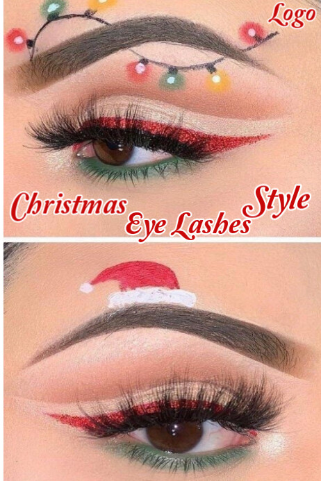 Copy of Professional Christmas Eye Lashes Style Poster | PosterMyWall