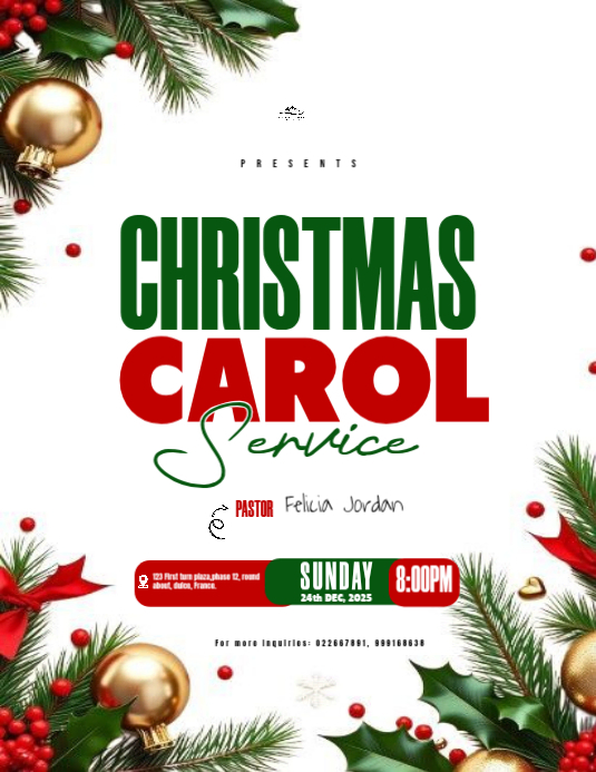 Professional Christmas Flyer (us Letter) Template | PosterMyWall