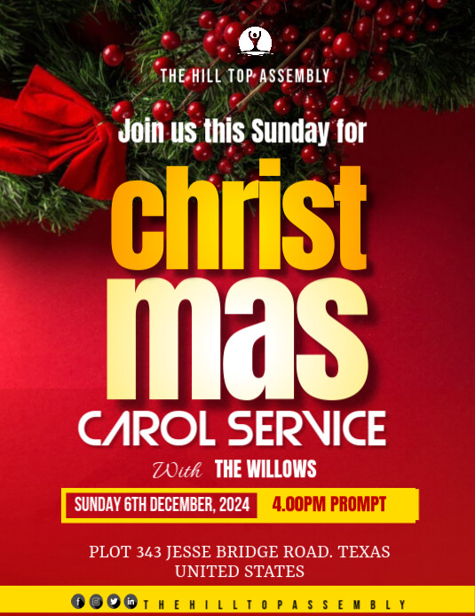 Professional Christmas Flyer (us Letter) Template | PosterMyWall