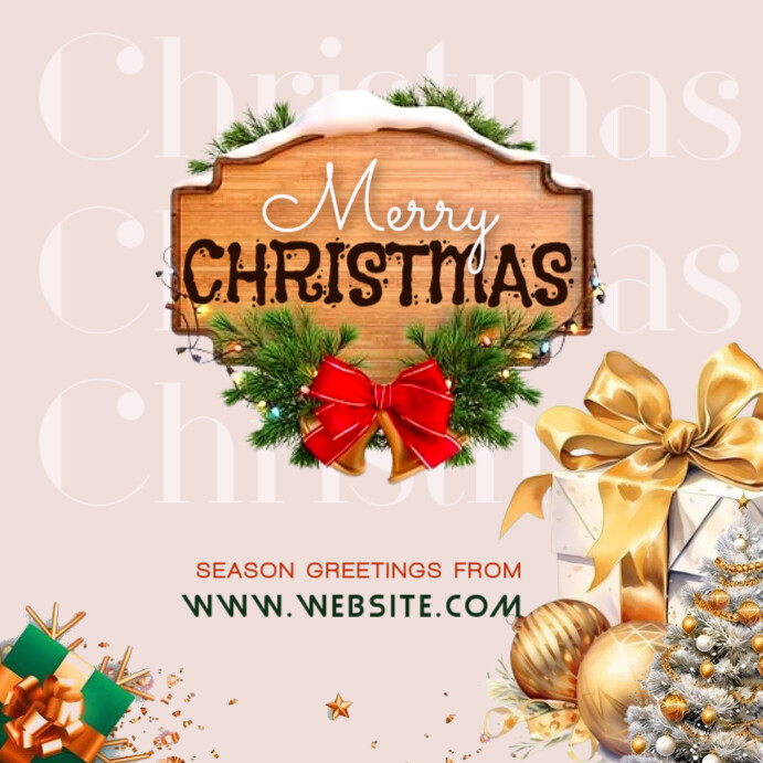 professional christmas greeting flyer design Template | PosterMyWall