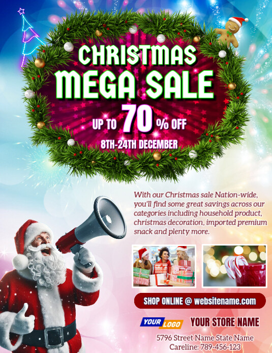 Copy of Professional Christmas Sale Event Flyer | PosterMyWall