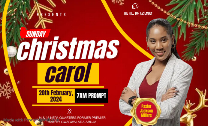 Professional Christmas Us Legal Template | PosterMyWall