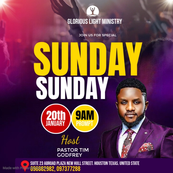 Copy of Professional Church, Church Conference, Church Event Flyer ...