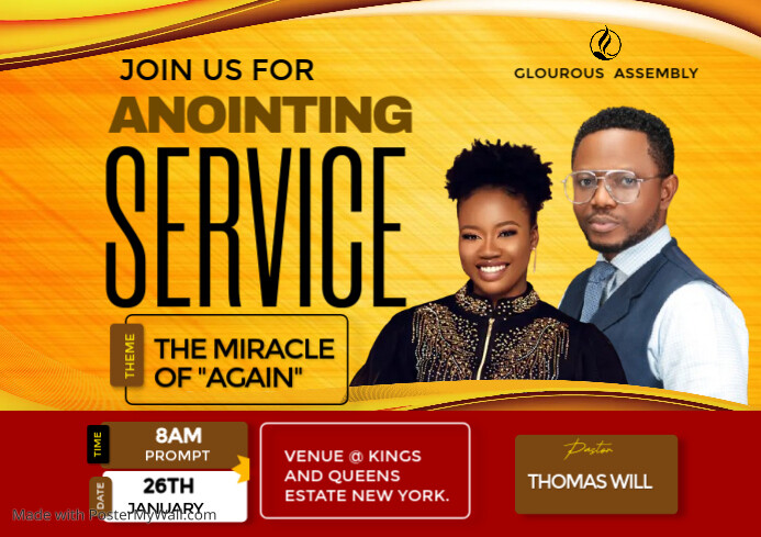 Professional Church A2 Template | PosterMyWall