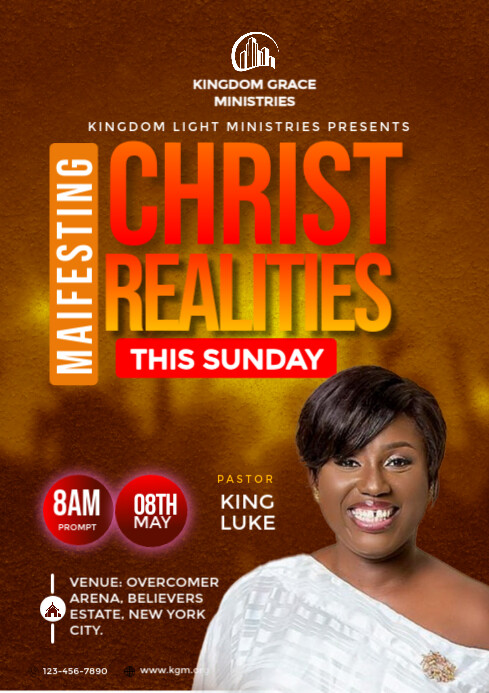Professional Church A4 Template | PosterMyWall
