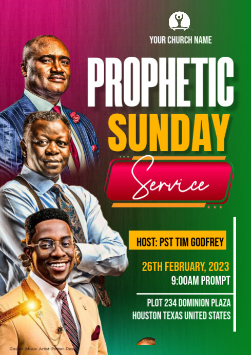 Professional Church A4 Template | PosterMyWall