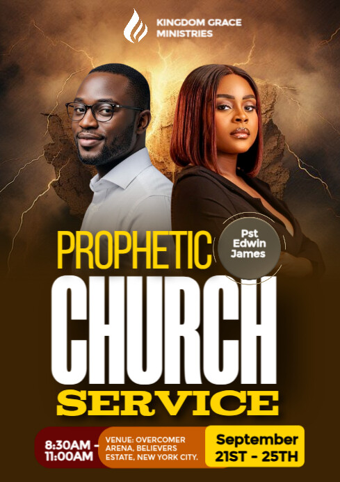 Professional Church A4 Template | PosterMyWall