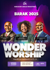 Professional Church A3 Template | PosterMyWall