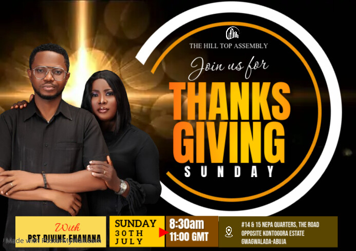 Copy of Professional Church A4 | PosterMyWall