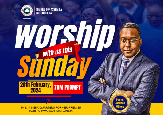 Copy of Professional Church A4 | PosterMyWall