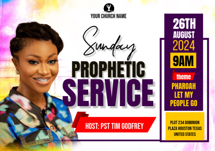 Professional Church A5 Template | PosterMyWall