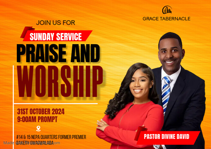 Professional Church A5 Template | PosterMyWall