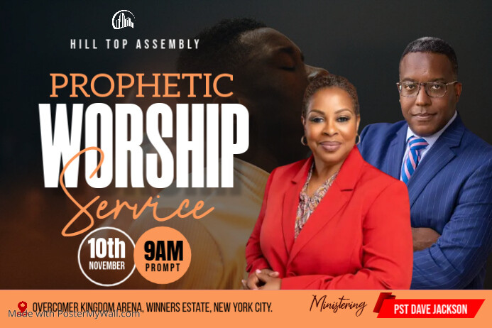 Professional Church Banner 4' × 6' Template | PosterMyWall