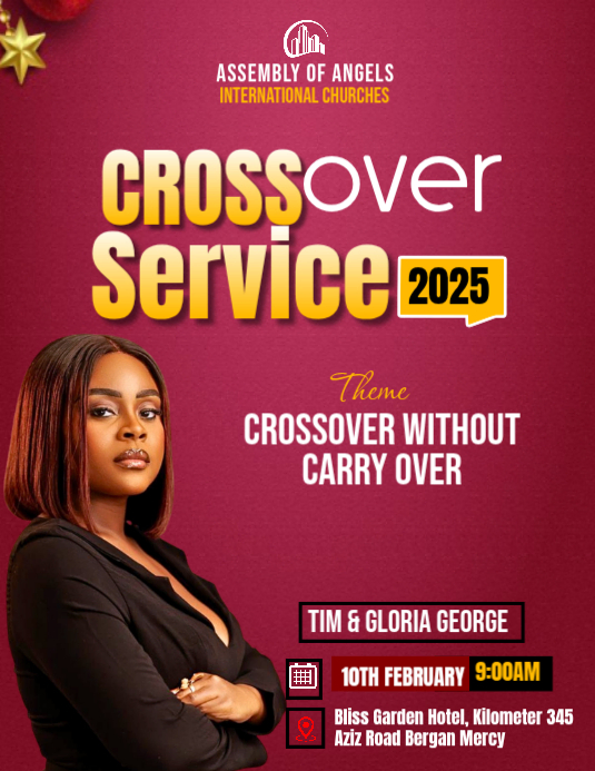 Professional Church Cross Over Service Flyer (us Letter) Template ...