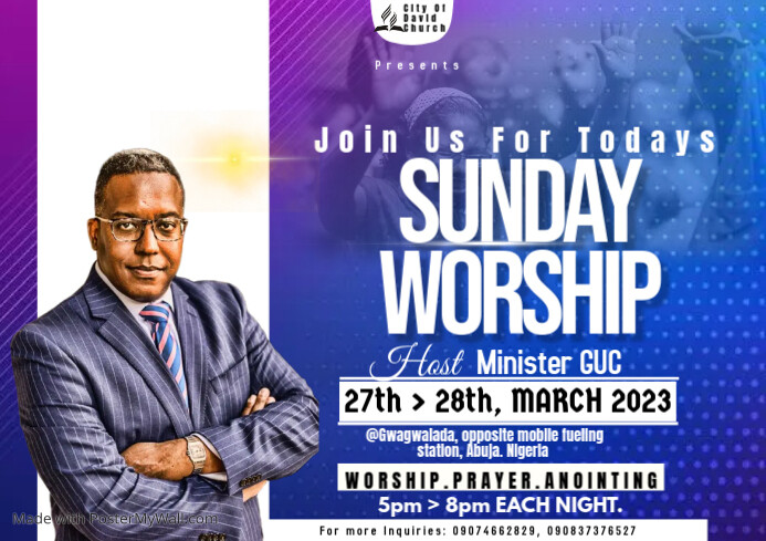 Professional Church Design Flyer A4 Template | PosterMyWall