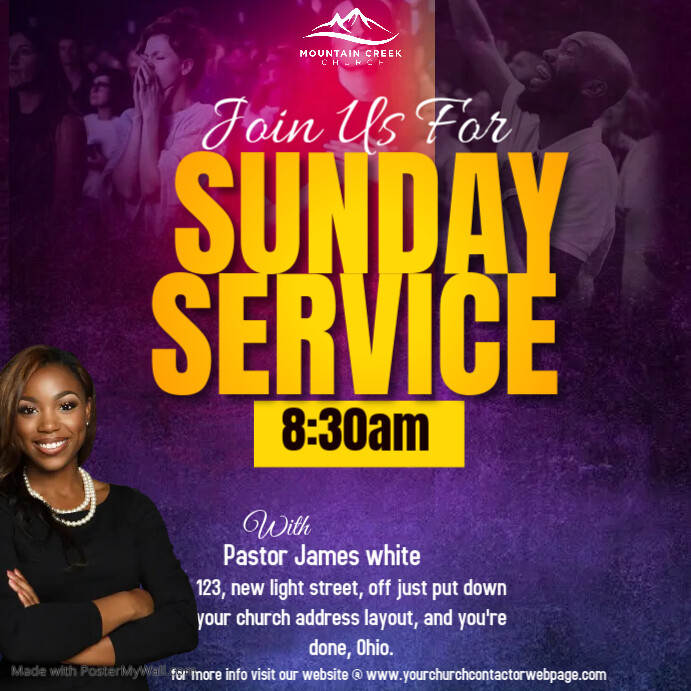 Copy of Professional Church Design Flyer Instagram P | PosterMyWall