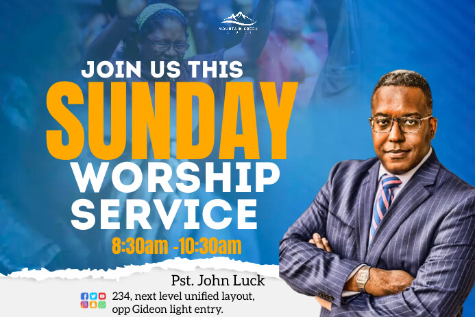 Copy of Professional Church Design Flyer Poster | PosterMyWall