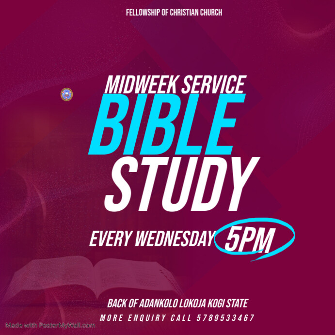 Professional Church Design Flyer Square (1:1) Template | PosterMyWall