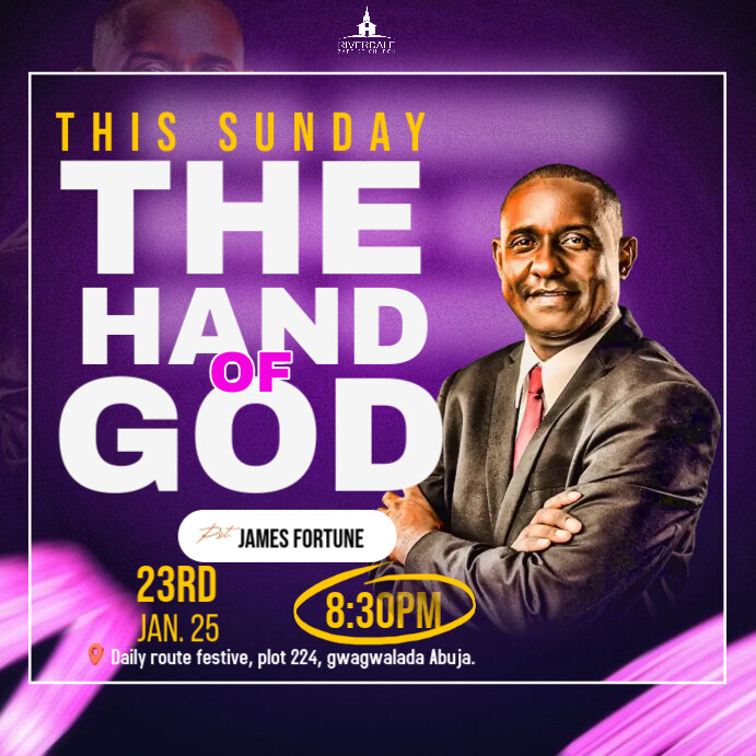 Professional Church Design Flyer Square (1:1) Template | PosterMyWall