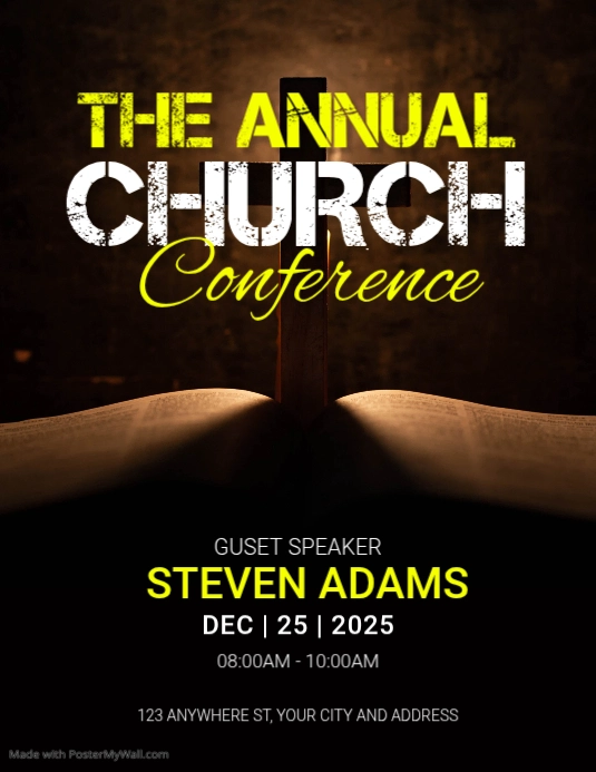 Professional Church Flyer (us Letter) Template | PosterMyWall