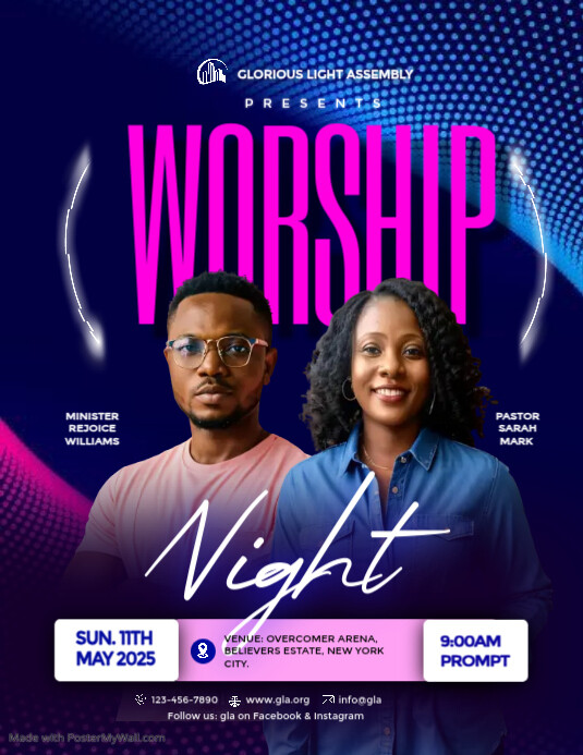 Professional Church Flyer (us Letter) Template | PosterMyWall