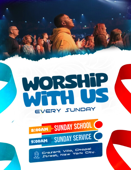 Copy of Professional Church Flyer (us Letter) | PosterMyWall