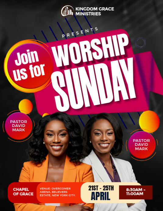 Copy of Professional Church Flyer (us Letter) | PosterMyWall