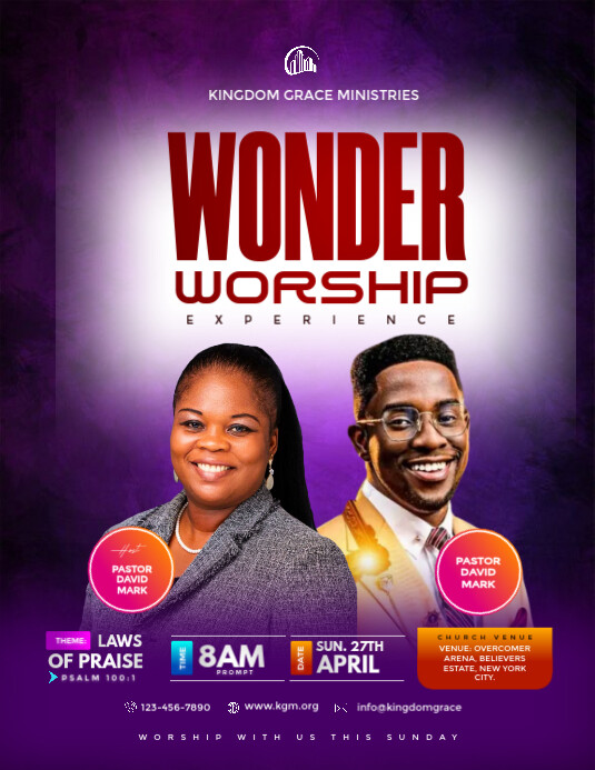 Professional Church Flyer (us Letter) Template | PosterMyWall