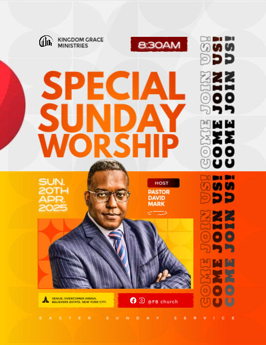Professional Church Flyer (us Letter) Template | PosterMyWall