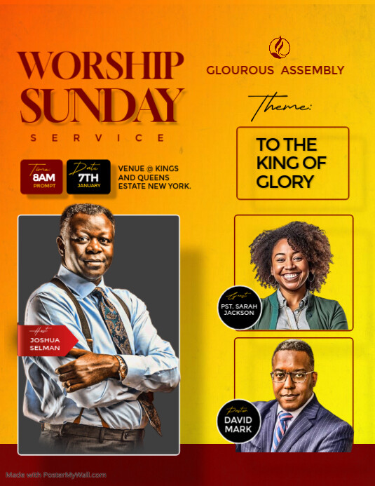 Copy of Professional Church Flyer (us Letter) | PosterMyWall