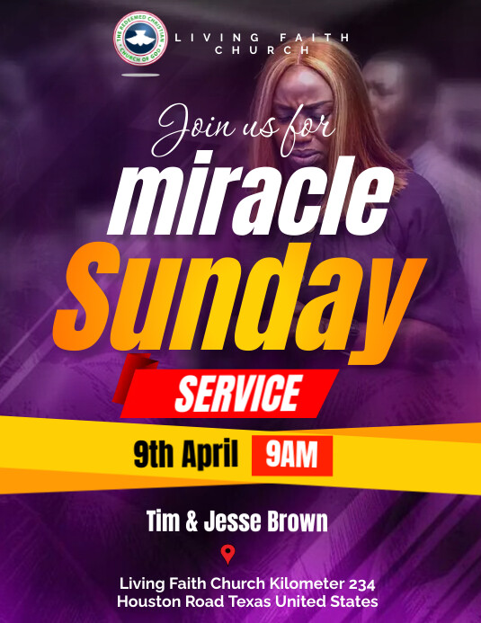 Professional Church Flyer (us Letter) Template | PosterMyWall