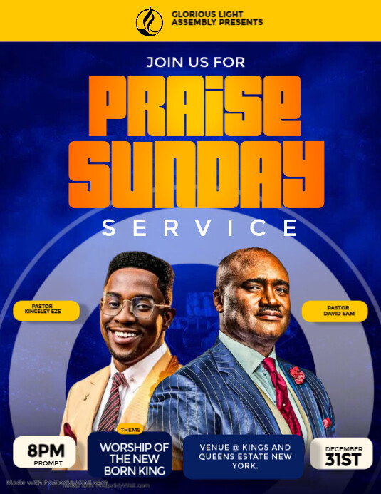 Professional Church Flyer (us Letter) Template | PosterMyWall