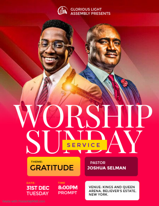 Professional Church Flyer (us Letter) Template | PosterMyWall