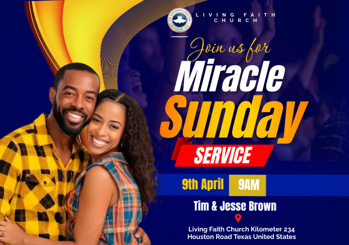 Professional Church Flyer A5 Template | PosterMyWall