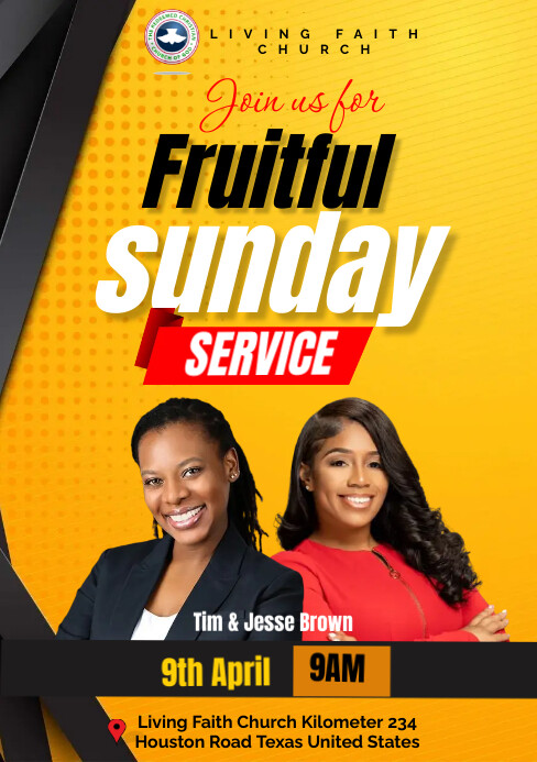 Professional Church Flyer A5 Template | PosterMyWall