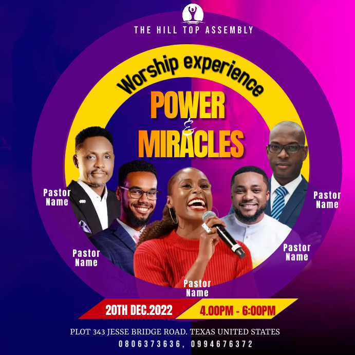 Professional Church Flyer Instagram Post Template | PosterMyWall