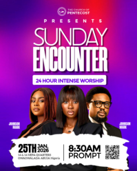 Red Professional Church Flyers Instagram Portrait Template | PosterMyWall