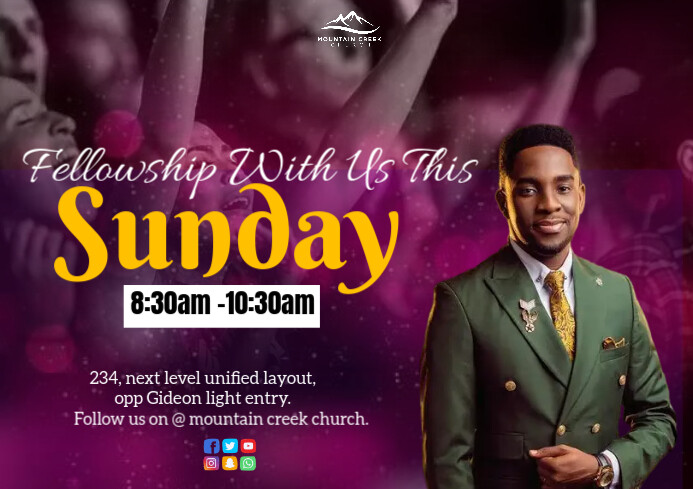 Plantilla de Professional Church Graphics Design A4 | PosterMyWall