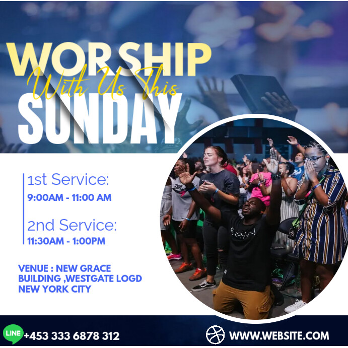 Professional Church Instagram Post Template | PosterMyWall