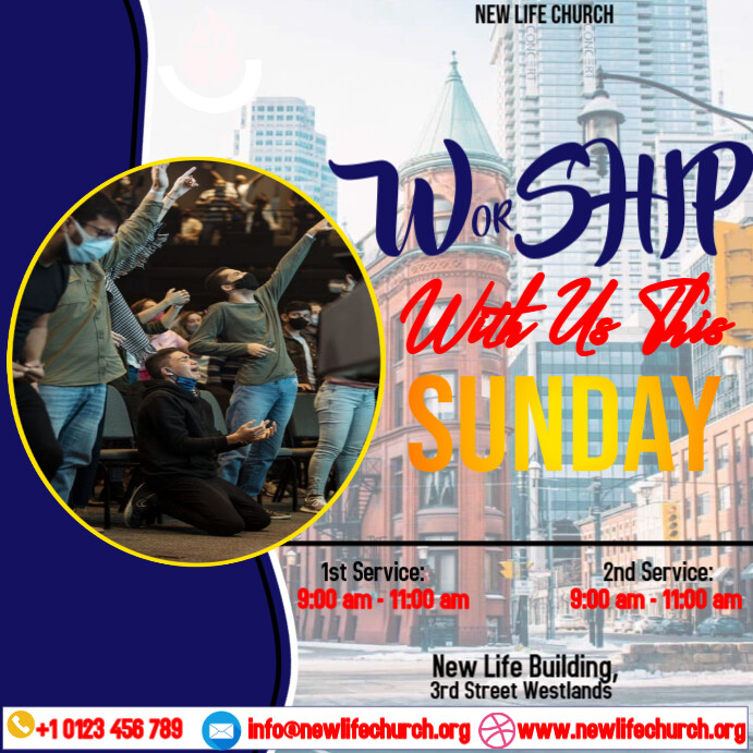 Professional Church Instagram Post Template | PosterMyWall