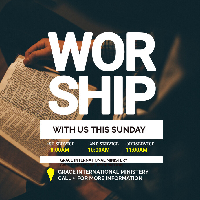 Professional Church Instagram Post Template | PosterMyWall