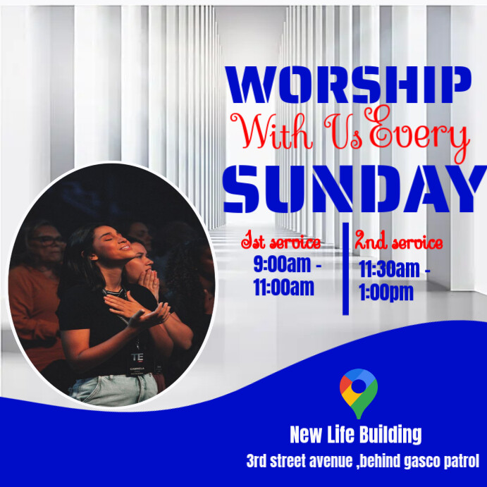 Professional Church Instagram Post Template | PosterMyWall